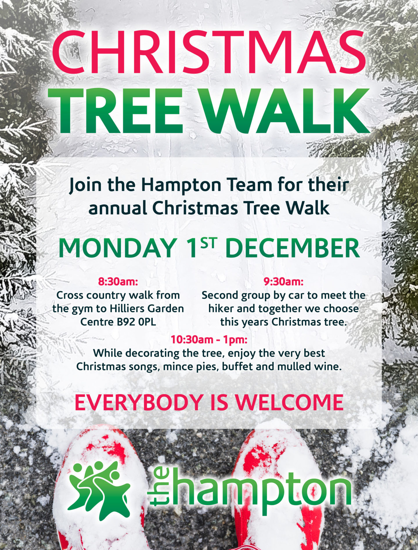 The Hampton Gym Solihull 2025 Christmas Tree Walk
